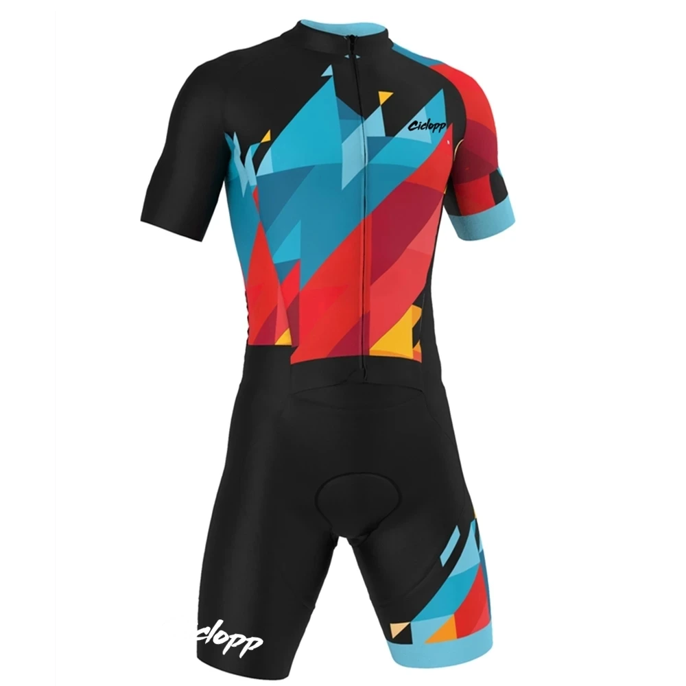 2021ciclopp 남성용 철인 3 종 경기 반팔 점프수트 로드 바이크 산악 자전거 속건성 땀 흡수 라이크라 패브릭