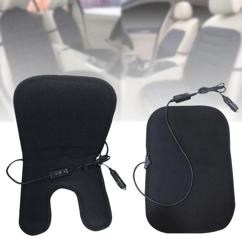 Black-12V-Winter-Car-Baby-Heated-Seat-Cover-Safety-Heater-Heating ...