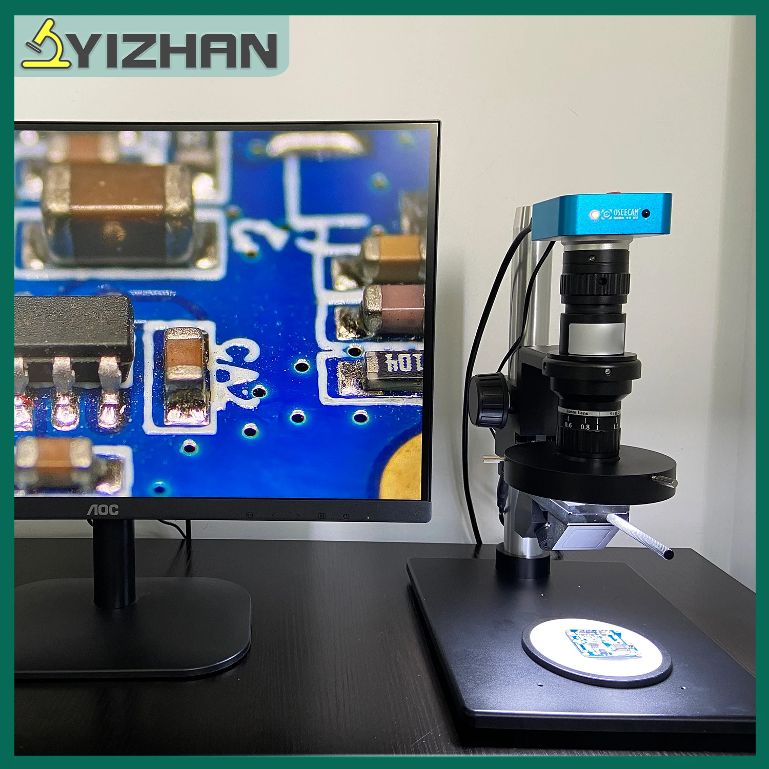 YIZHAN 3D Zoom 95x HD Digital Microscope For Electronics + Sony Sensor ...
