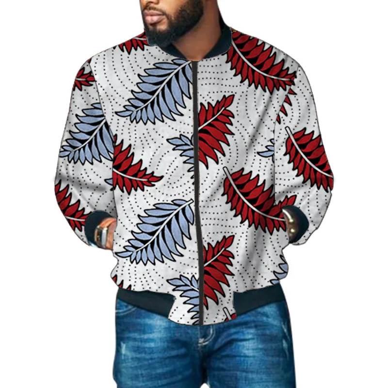 African fashion men baseball jacket casual street wear Ankara print ...