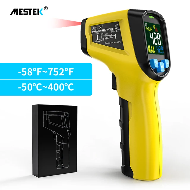 Infrared Thermometer Non-Contact Temperature Meter Gun Handheld Digital ...