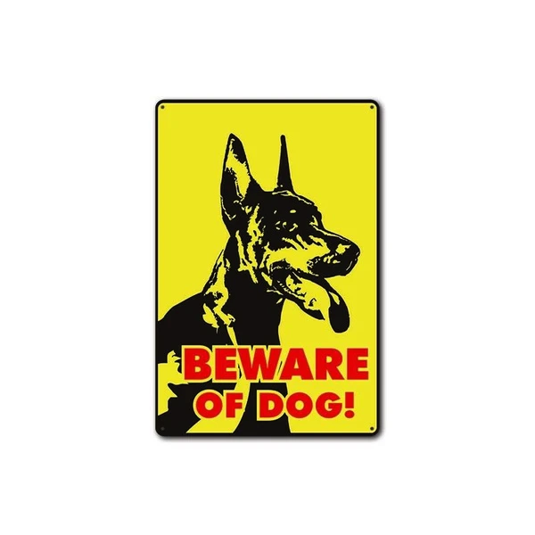Doberman Guard Dog Signs