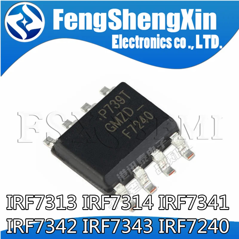 10Pcs IRF7313 IRF7314 IRF7341 IRF7342 IRF7343 IRF7240 MOSFET SOP 8 F7313 F7314 F7342 F7343 F7240 ...