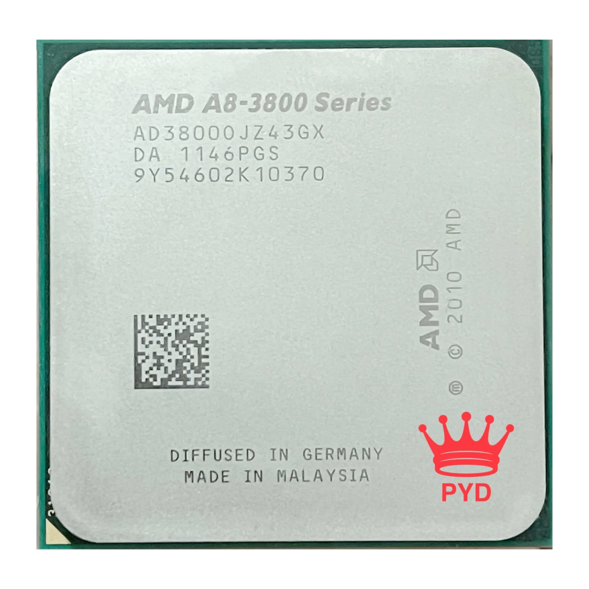 Amd A8 Series A8 3800 2.4 Ghz Quad Core Cpu Processor AD3800OJZ43GX ...