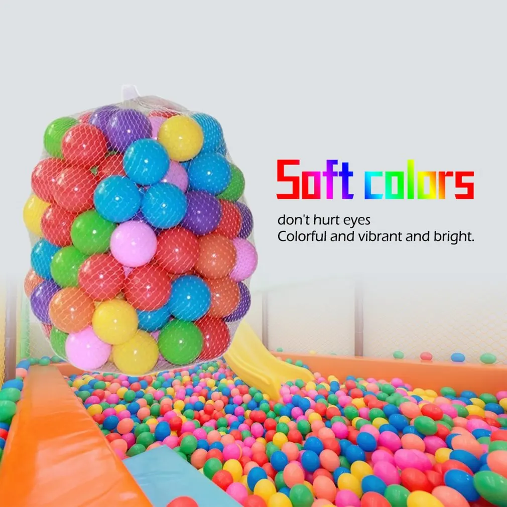 50PCS-Plastic-Balls-Outdoor-Sport-Ball-Colorful-Soft-Eco-Friendly-Water ...