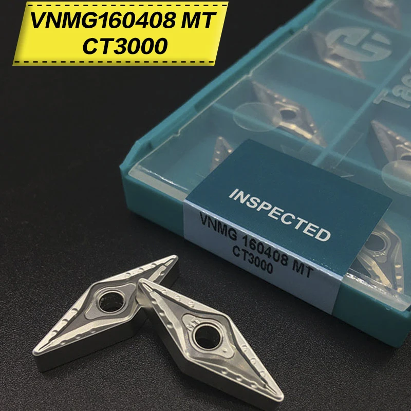 10PCS VNMG160408 MT CT3000 External Turning Tools Cermet Grade Carbide insert Lathe cutter Tool ...