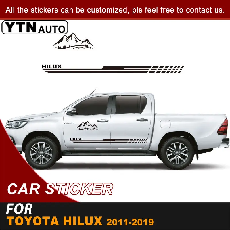For-Toyota-Hilux-2011-2016-2017-2018-2019-Side-Door-Body-Car-Sticker ...