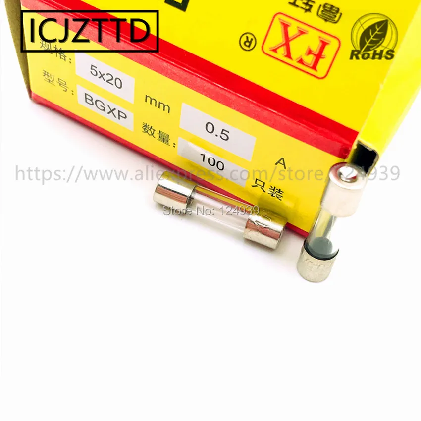 5x20mm-F0-5A-500mA-Glass-tube-fuse-Quick-Blow-Fuses-F0-5AL250V-5X20-5 ...