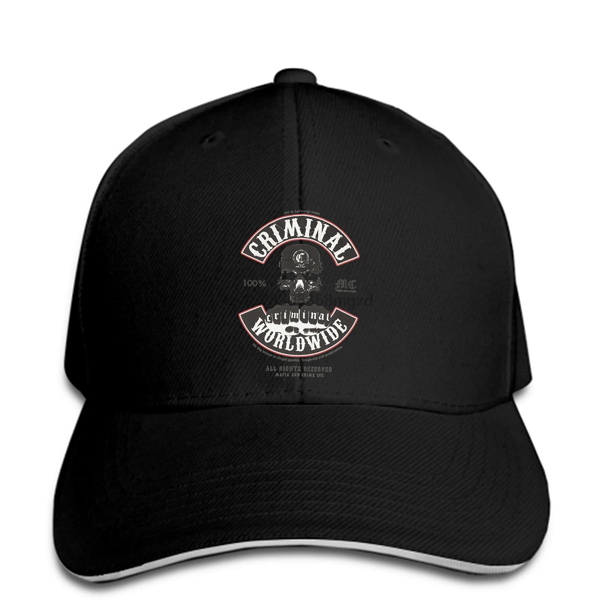 Mafia and Crime Men Baseball Cap Herren Criminal Worldwide schwarz ...