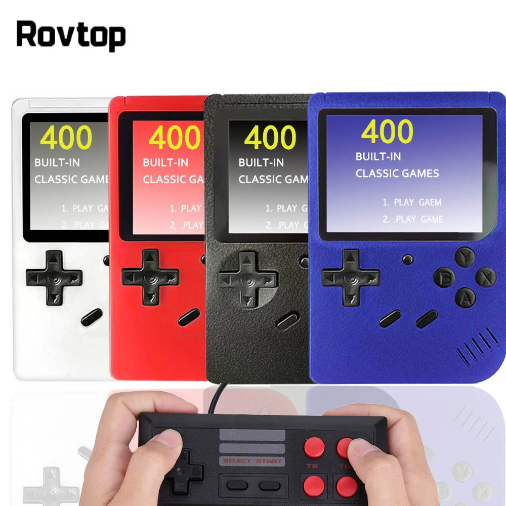 Retro portátil Mini consola de juegos portátil 8 Bit 3,0 pulgadas Color LCD niños Color juego ...