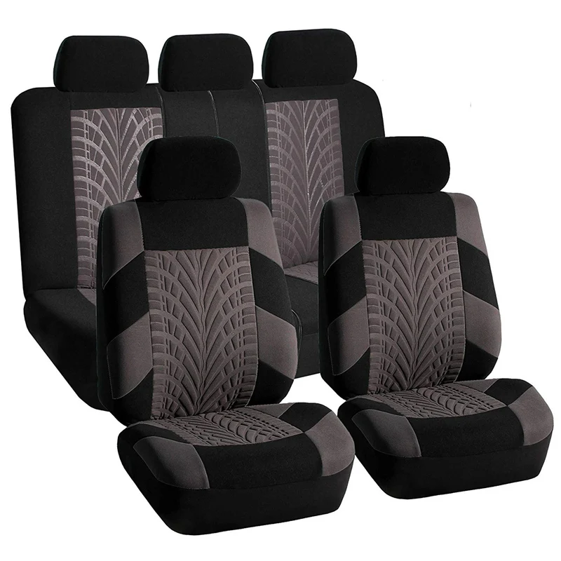 Car-Seat-Covers-Set-Protector-Universal-Fit-Most-Sedan-For-Racing-Red ...