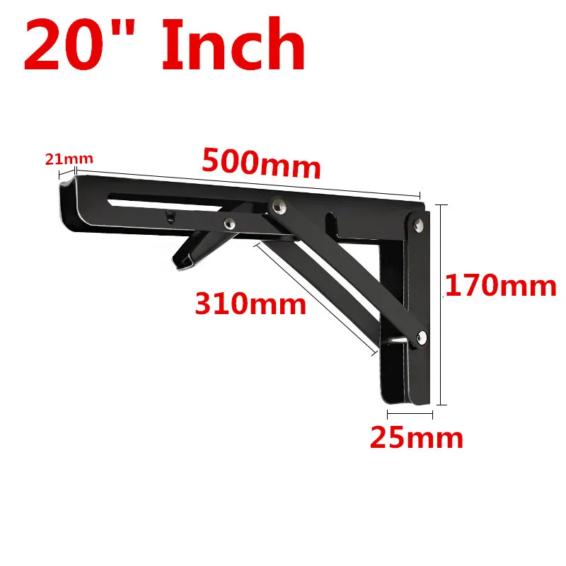 2PCS-Black-Furniture-Triangle-Folding-Angle-Bracket-Heavy-Support ...