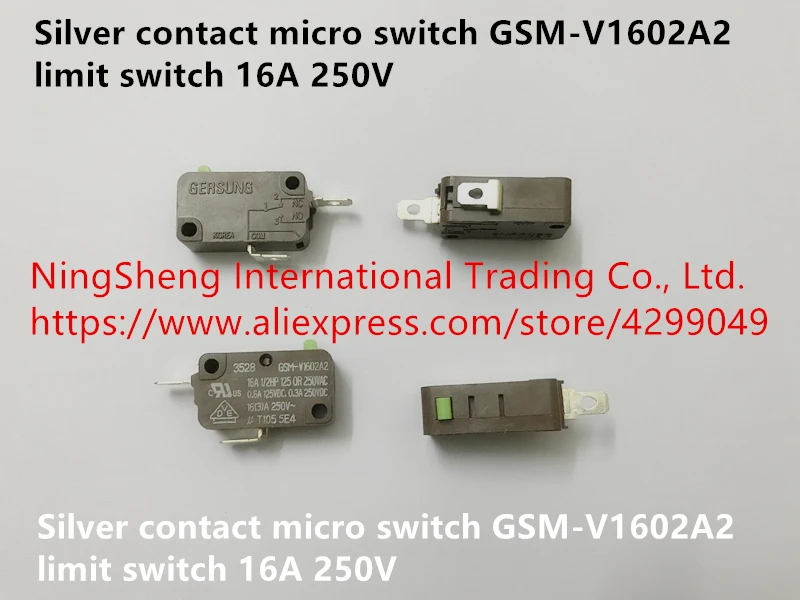 Original new 100% Korea import silver contact micro switch GSM V1602A2 ...