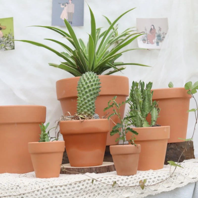 Terracotta-Pot-Sets-Clay-Ceramic-Pottery-Planter-Cactus-Flower-Pots ...
