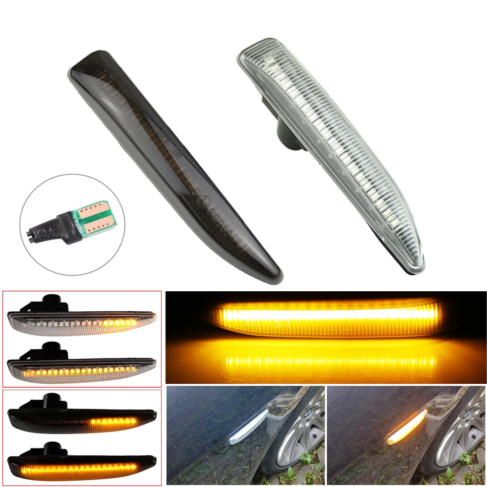 2Pcs-For-BMW-E65-E66-E67-2001-2008-Side-Marker-LED-Turn-Signal-Light ...