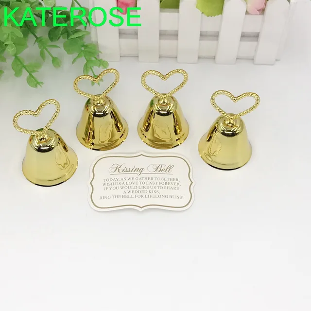 Gold Wedding Bell Holder Kate Aspen 48PCS Gold Place Card/Photo