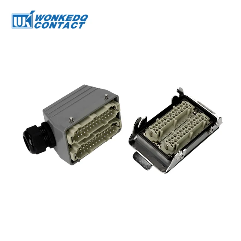 HDC-HE-48-Pin-Core-Heavy-Duty-Connector-16A-500V-Contact-Top-Side-Enrty ...