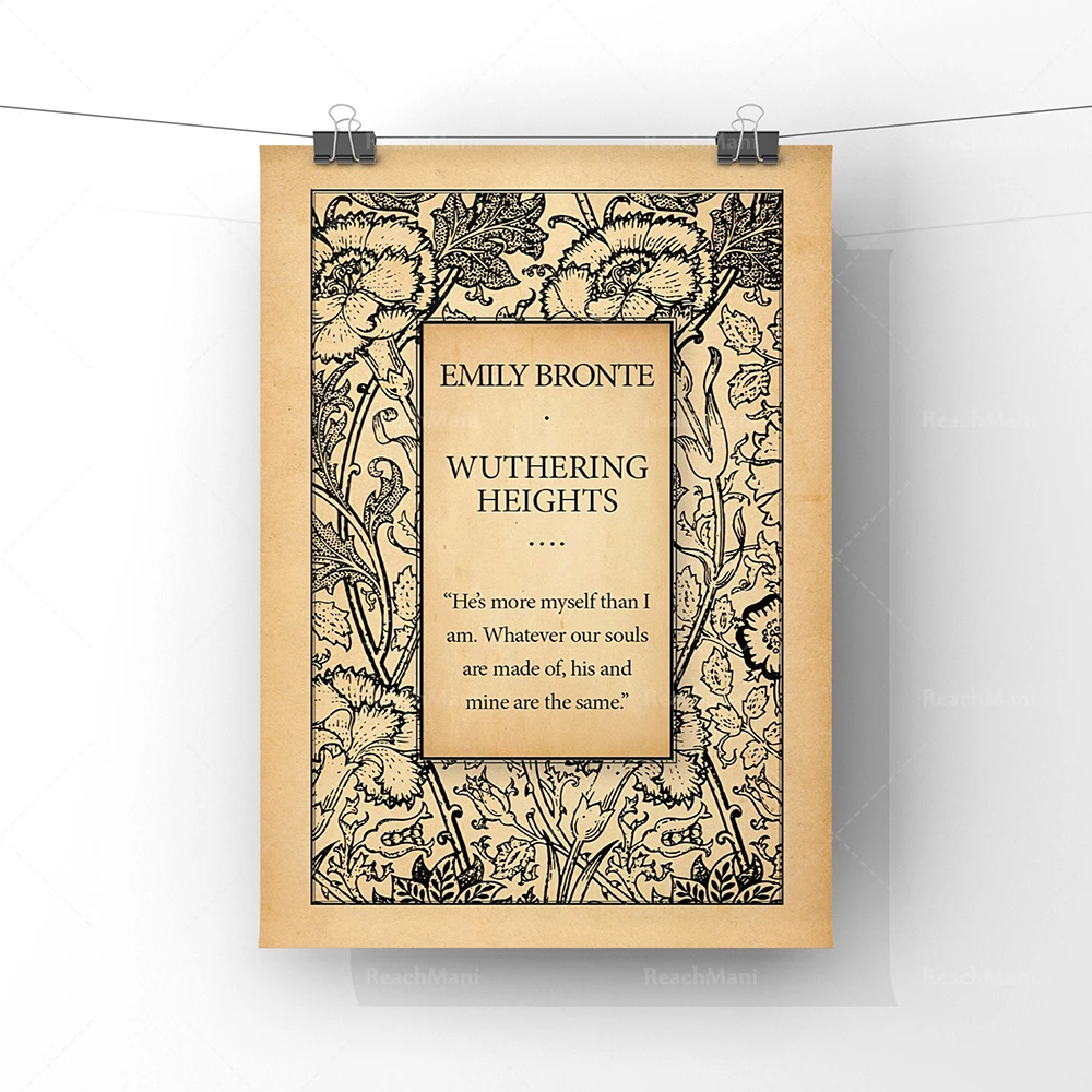 Wuthering Heights Book Cover Poster