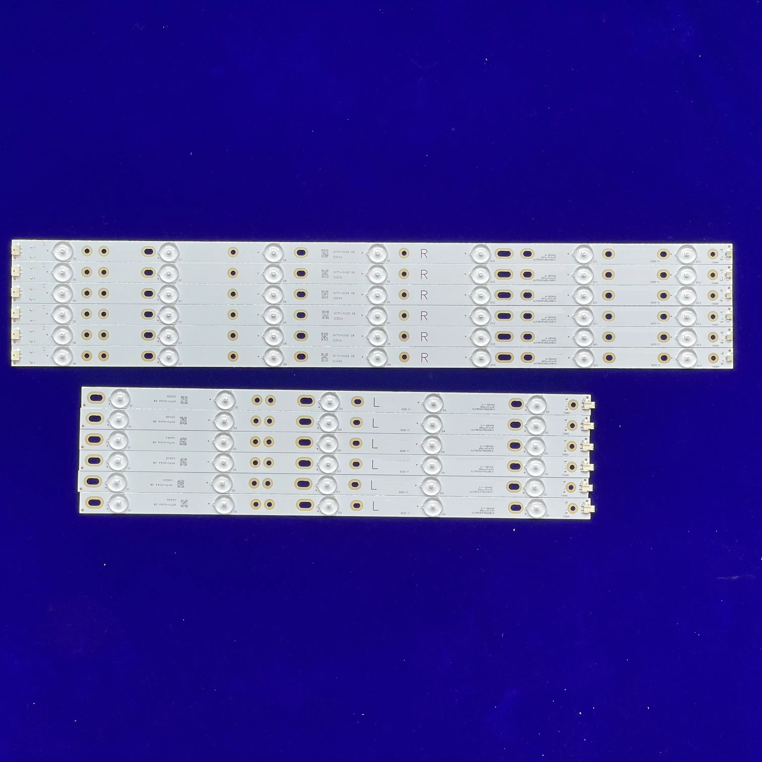11Pcs New LED Backlight Strip For Insignia NS-55D550NA15 SVH550AA2