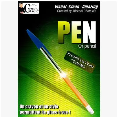 Pen-OR-Pencil-by-Mickael-Chatelain-Gimmick-Magic-Trick-Stage-Card-Magic ...