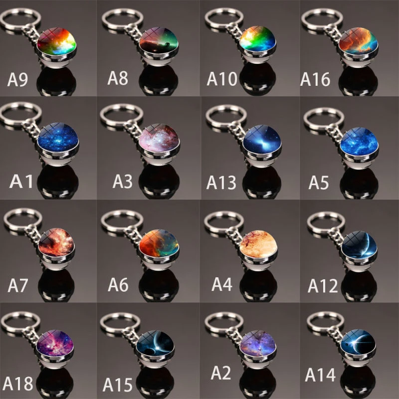 Creative-Anime-Key-Ring-Universe-Galaxy-Nebula-Double-Sided-Luminous ...