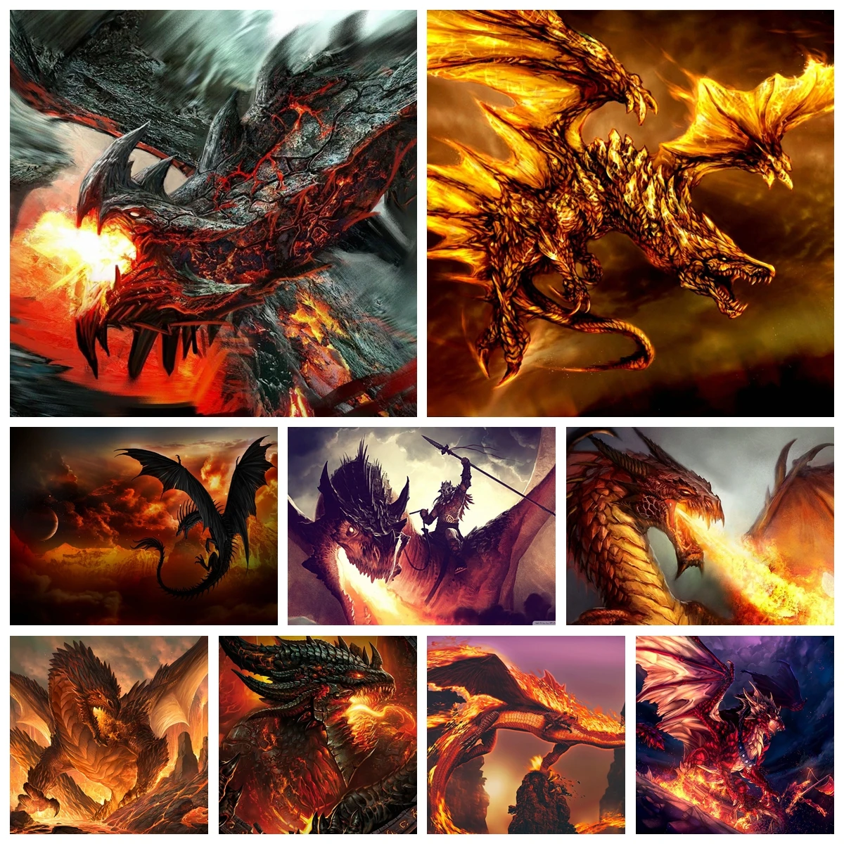 Western Dragon Painting