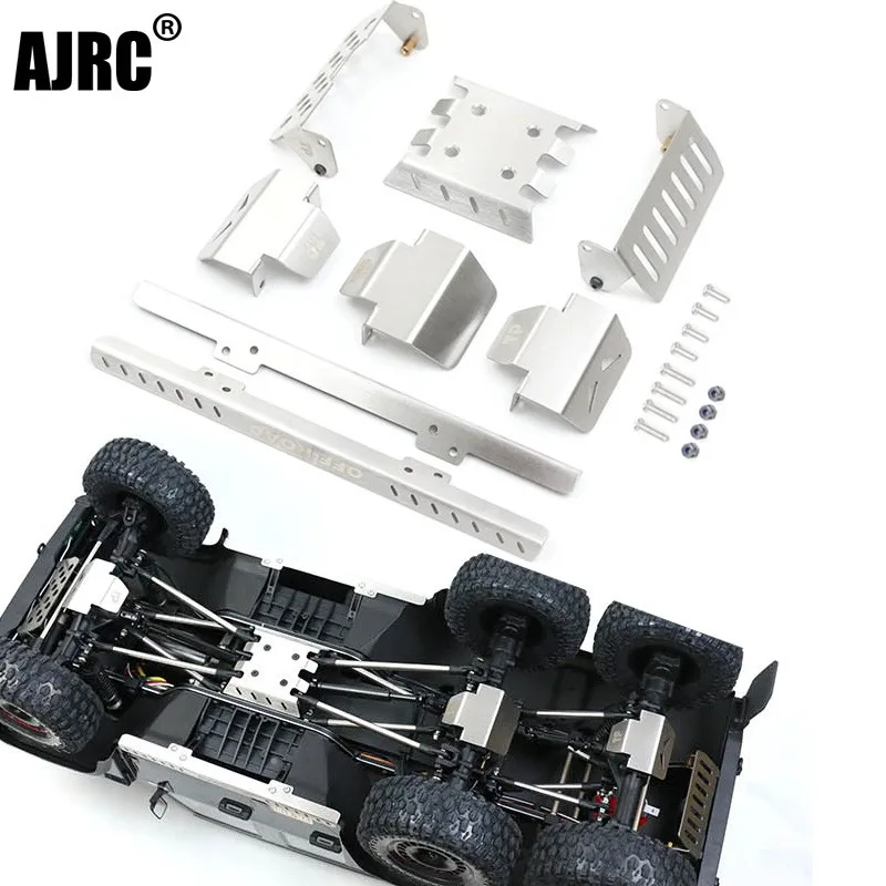 Full-Set-Of-Metal-Chassis-Armor-For-Yk6101-1-10-Rc-6x6-6wd-Simulation ...