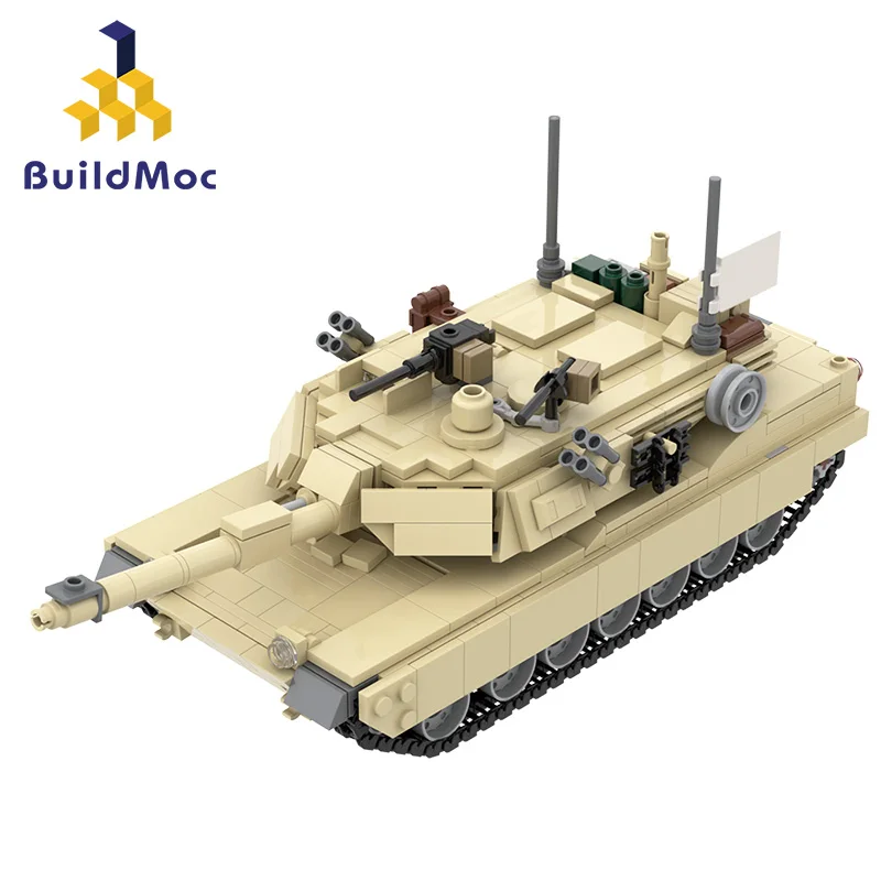 MOC-Tank-Building-Blocks-Toys-WW2-M1A2-Abrams-Mini-figures-Vehicle ...