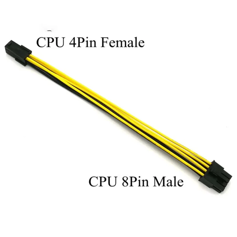 20 Cm Cpu 4pin Female To Cpu 8pin Male - Computer Cables & Connectors ...