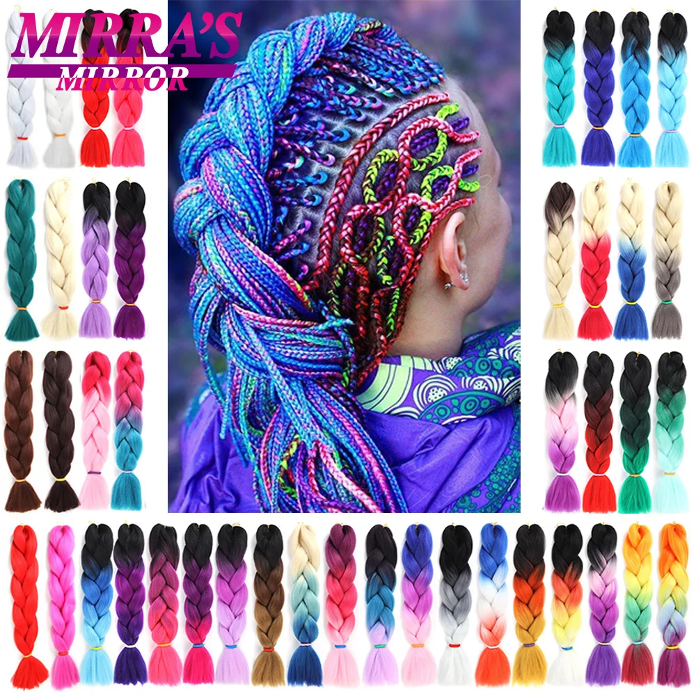 Synthetic-Braiding-Hair-24-Inch-Kanekalon-Braids-Extensions-Ombre-Hair ...