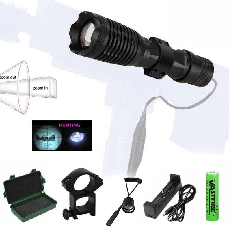 Tactical IR Night Vision Light 940nm IR Infrared LED Hunting Flashlight ...