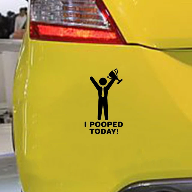 I Pooped Today Logo Decal