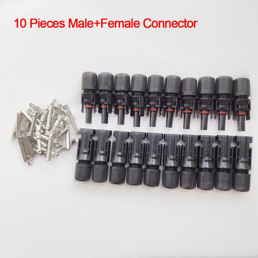 New 10Pairs Solar Connector PV Solar Panel Connectors Male Female IP67 ...