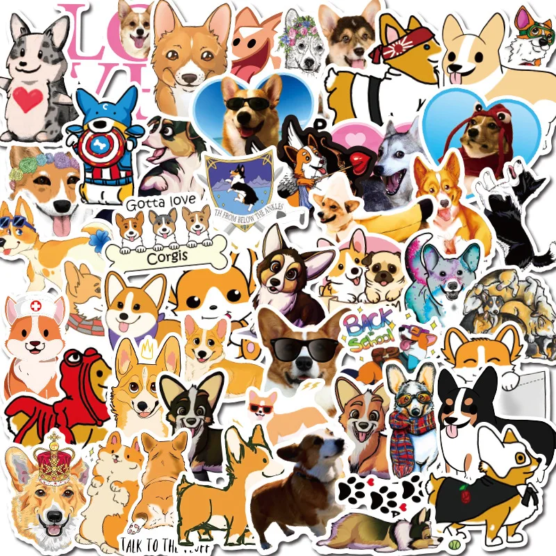 Paper Paper & Party Supplies Dog Stickers Cute Corgi Sticker Corgi ...