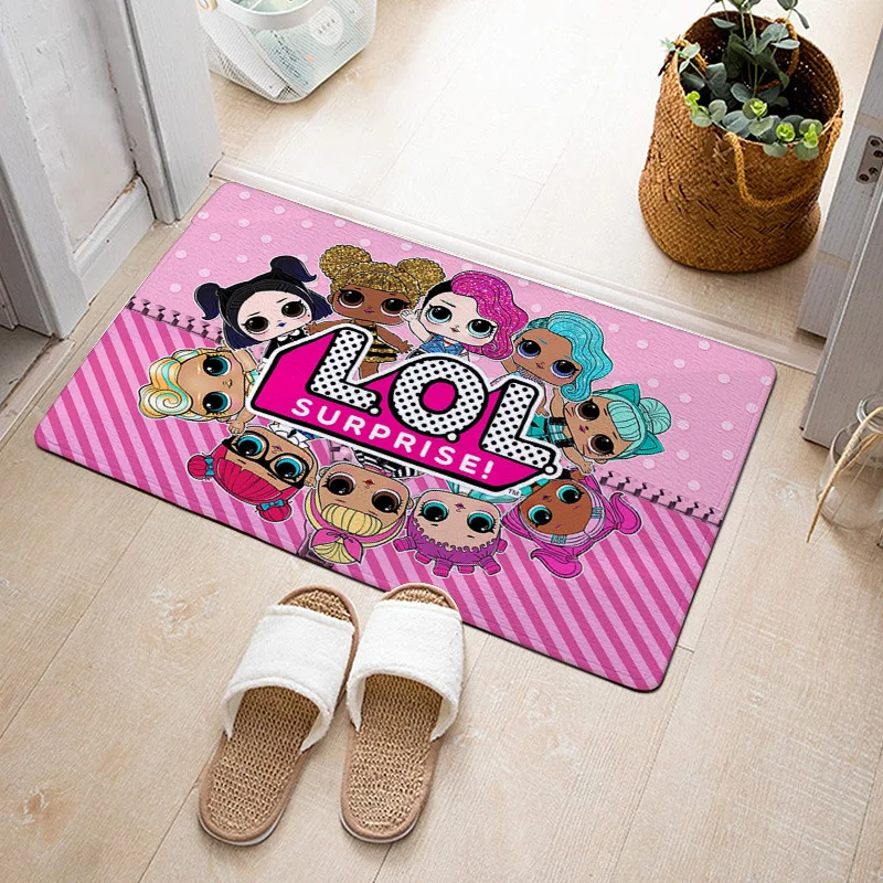 LOL Surprise Dolls Cartoon Anime Figures Pattern Flannel Carpet Living ...