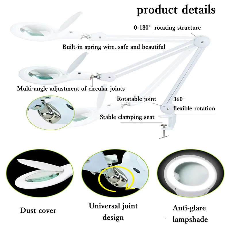 Adjustable Magnifying Glass Lamp: Perfect for Precision Tasks - Digilog.pk