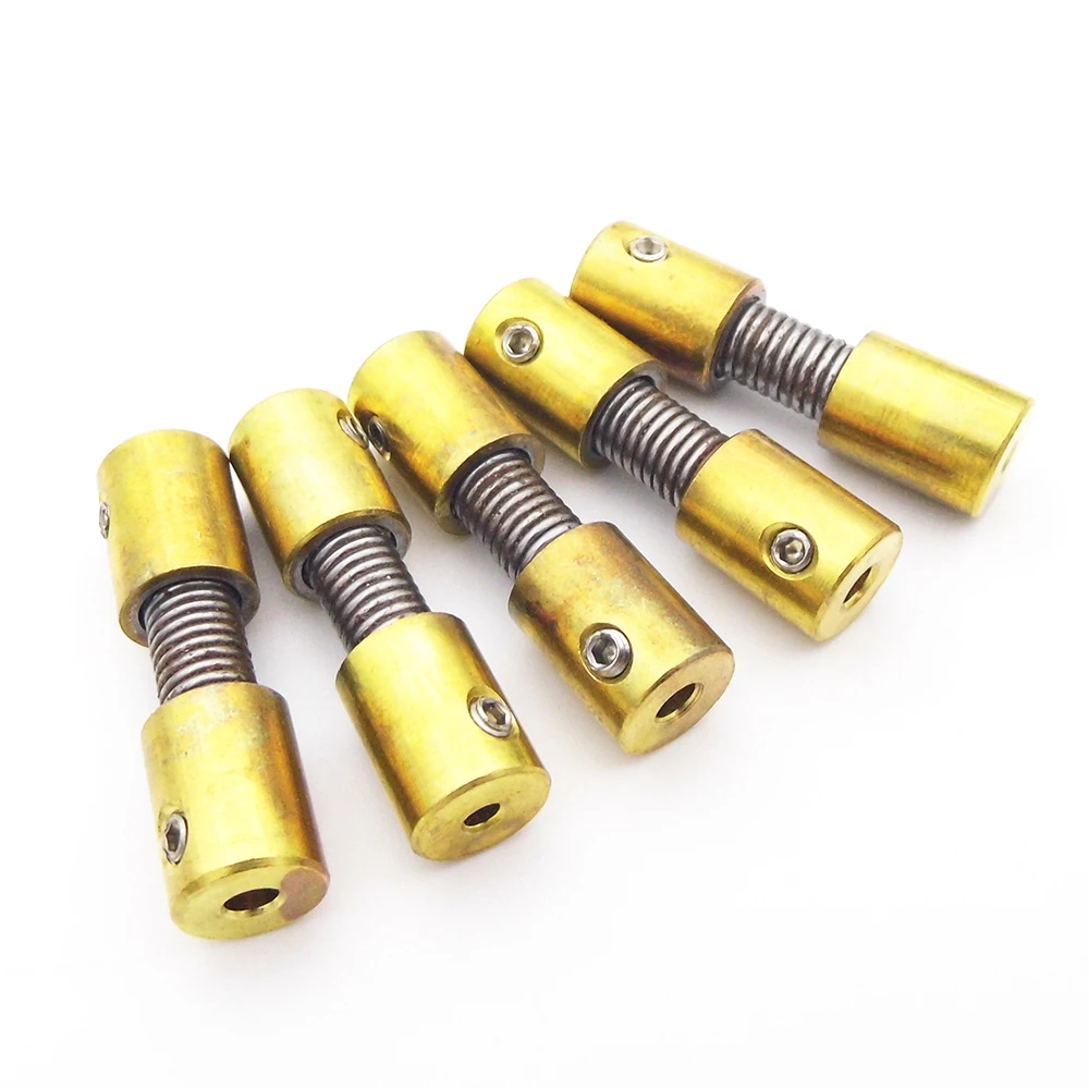 1PC Spring Coupling Universal Joint Connector 4mm 3mm 3.175mm 1/8" 2 ...