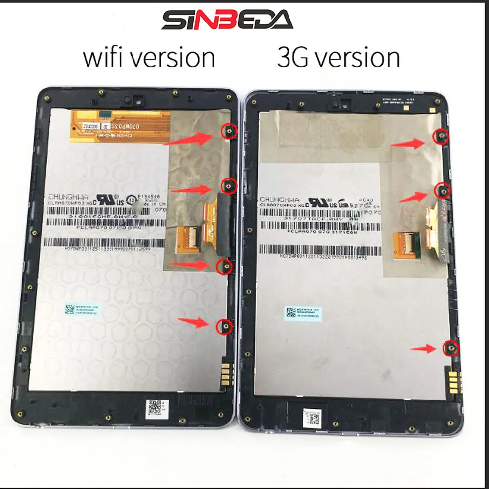 7,0 ''ЖК-дисплей для ASUS Google Nexus 7 1st ME370 2012 ЖК-дисплей ...