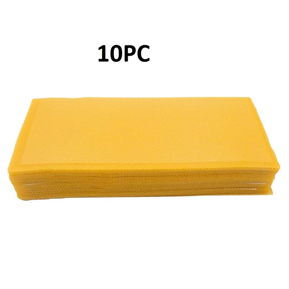 10pcs Honeycomb Foundation Bee Wax Foundation Sheets Paper Beehive Wax ...