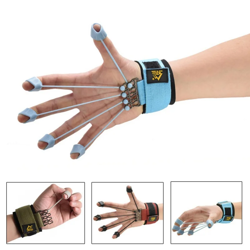 Hand-Finger-Gripper-Strength-Trainer-Extensor-Exerciser-Finger-Grip ...