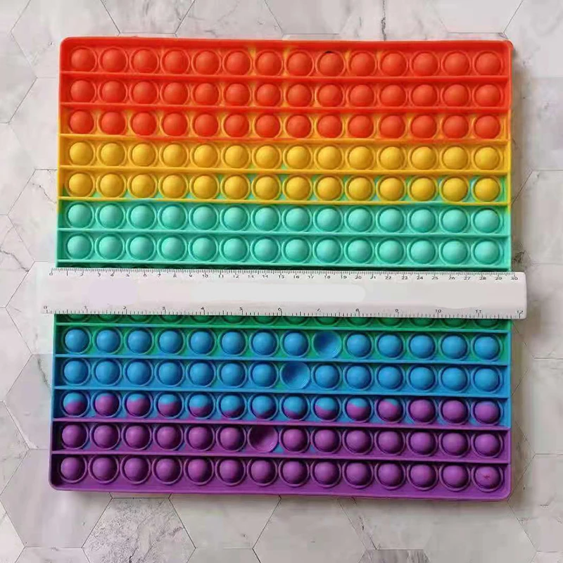 30cm Big Size Popper Fidget Toys Push Bubble Pops Simple Dimple Anti ...