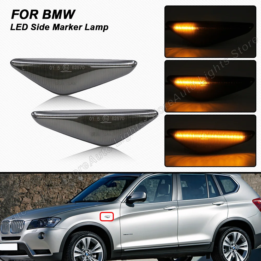 2PC-Dynamic-Turn-Signal-Light-For-BMW-X5-E70-X6-E71-E72-Sequential-Side ...