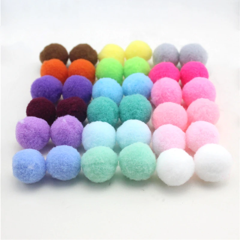 Pompon-15mm-Pompom-Fur-Ball-Plush-Pompons-Handmade-Diy-Material-Early ...
