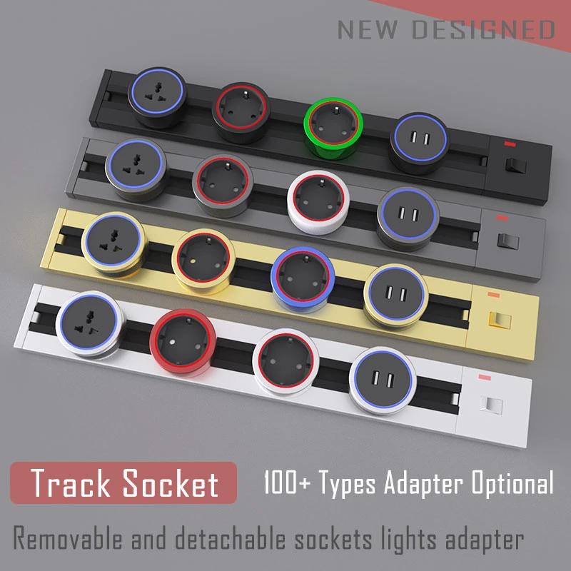 Track Socket Home Kitchen Bedroom Reading Room Expandable Socket P5 ...
