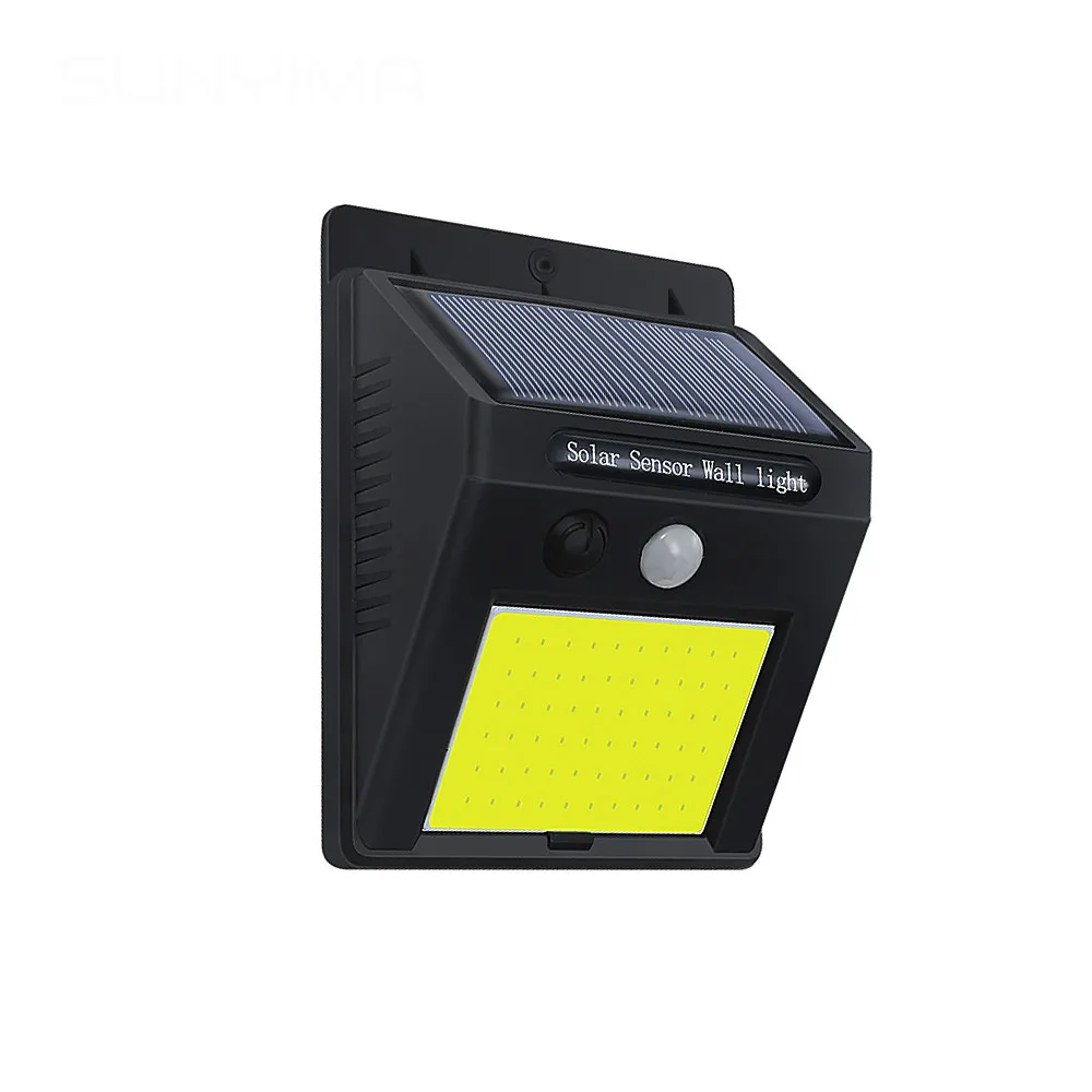 SUNYIMA Solar Panel Sensor Wall Light Outdoor Motion Sensor Wall Light ...