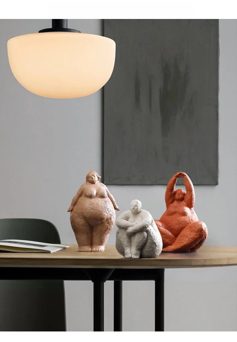 STATUETTE,Fat Lady Statue D--statue de grosse dame en résine, Figurines ...