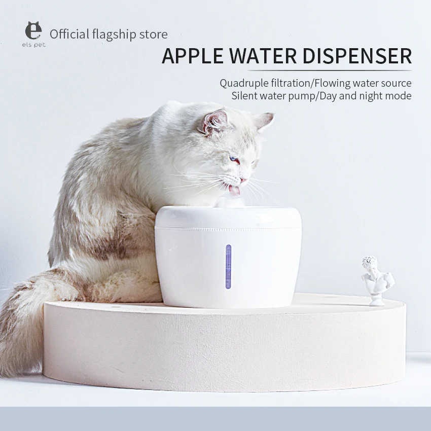 Automatic Cat Water Filter Fountain For Pets Dispenser Large Drinking ...