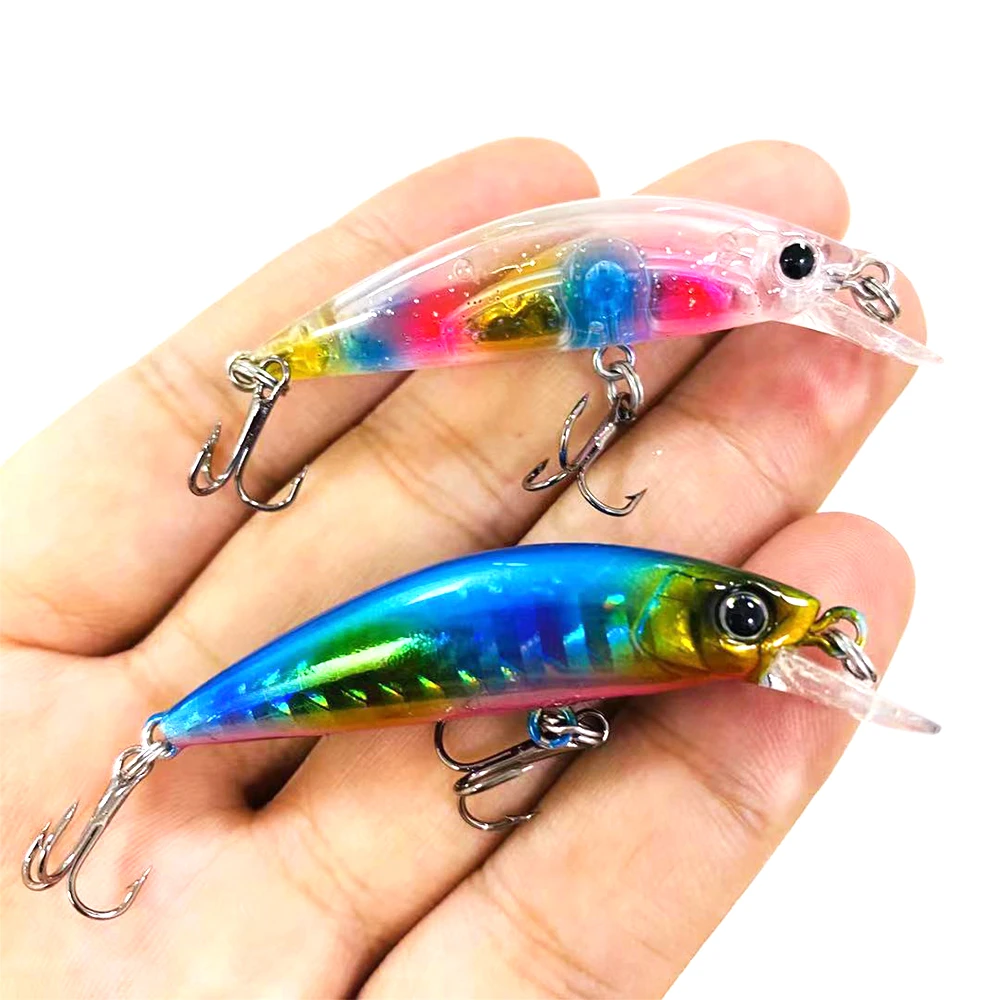 SinKing Minnow Fishing Lures 50mm 6g Crankbait Wobblers Swimbait Artificial Hard Baits glow in ...