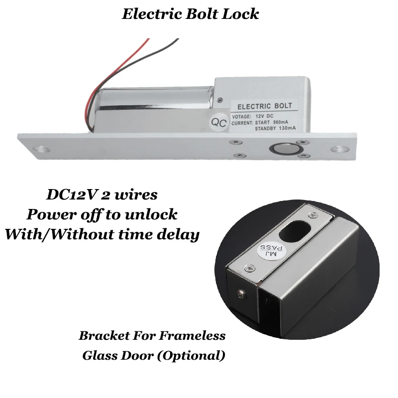 DC-12V-Deadbolt-Electric-Drop-Bolt-Lock-Auto-lock-delay-Wooden-Gate ...