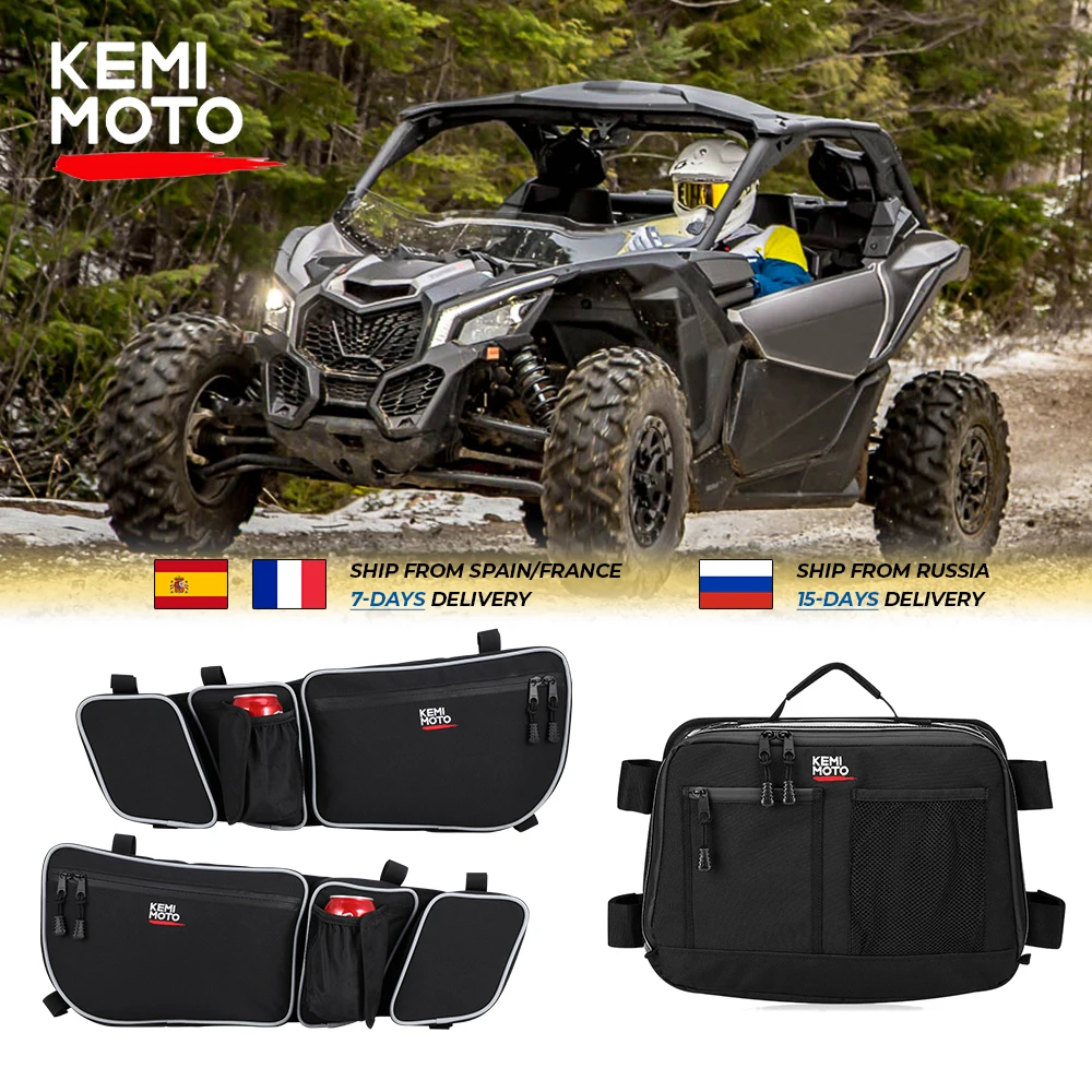 Utv Side Storage Door Bag Knee Pad Overhead Bag For Can Am Maverick X3 ...